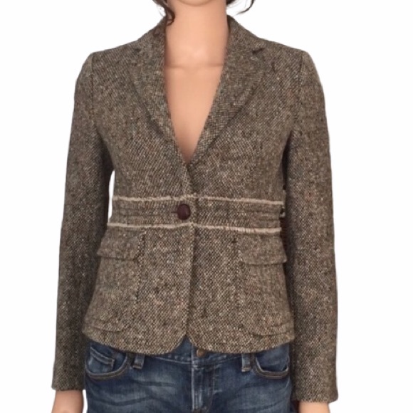 J. Crew | Jackets & Coats | J Crew Tweed Schoolboy Wool Alpaca Blazer ...